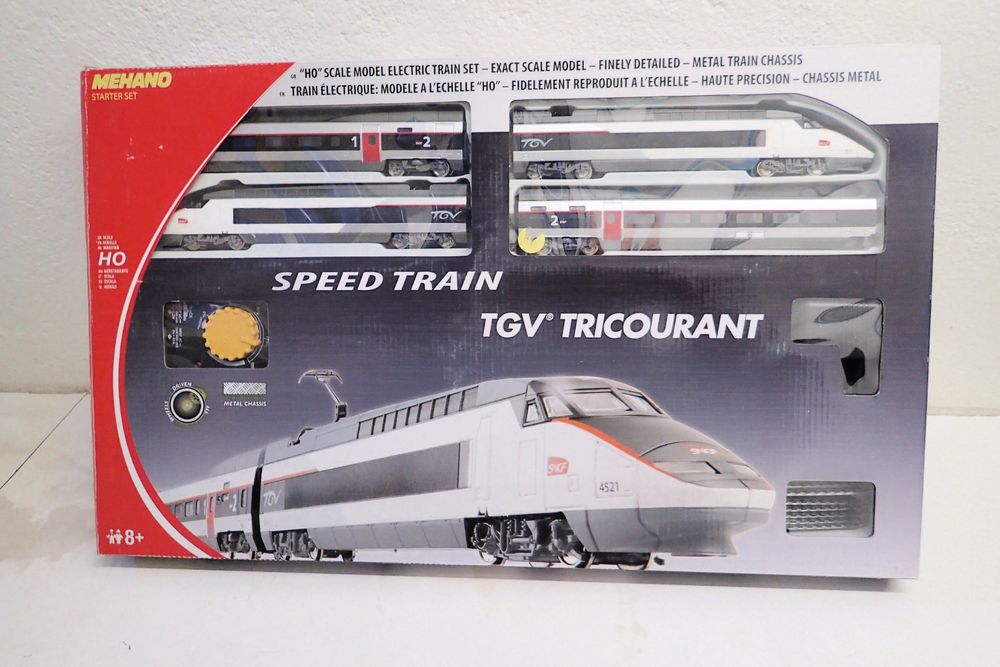 MEHANO H0 - SNCF TGV TRICOURANT 4-Teilig - set complet (Neu (gemäss ...