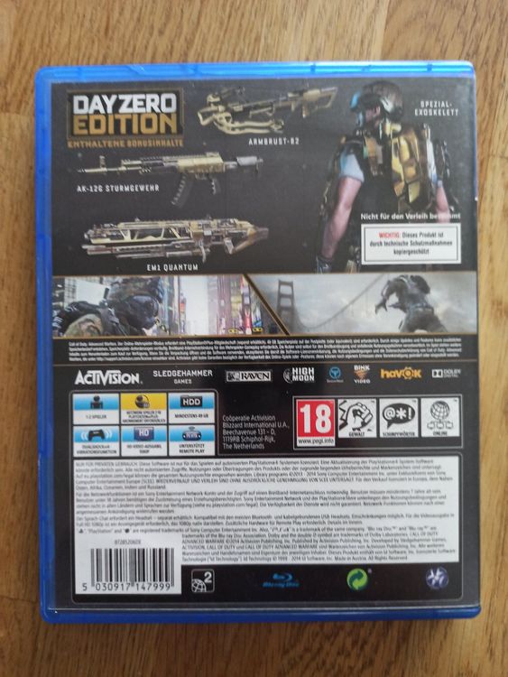 📀🎮📀Call of Duty Advanced Warfare - Day ZERO PS4 / PS5📀📀 (D'occasion) à ...