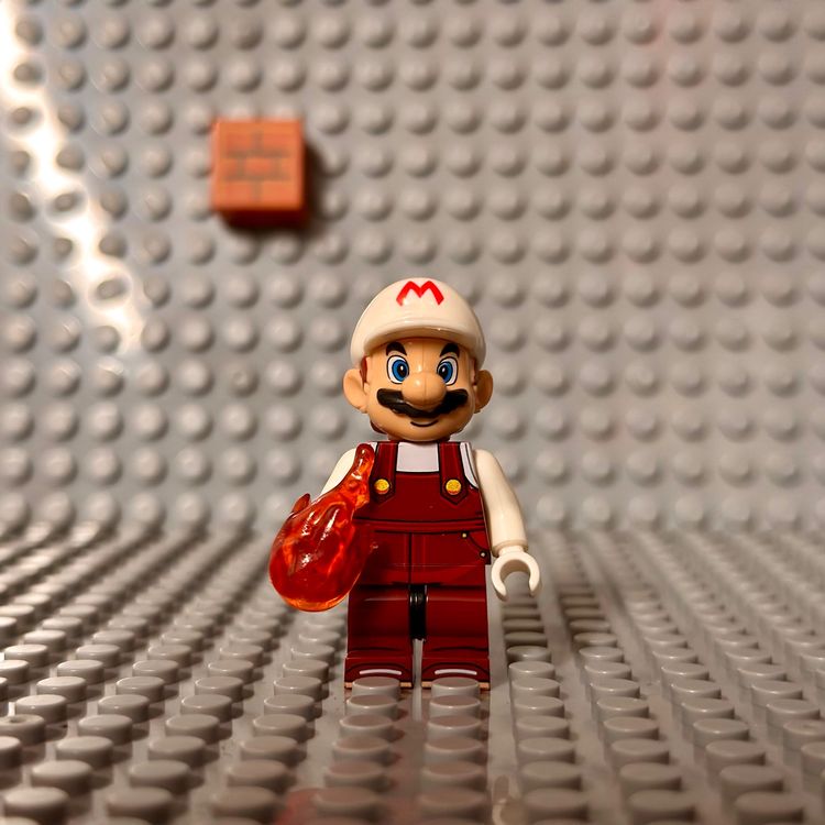 SUPER MARIO BROS. Minifigur - Feuer Mario (für LEGO) (Neu und ...