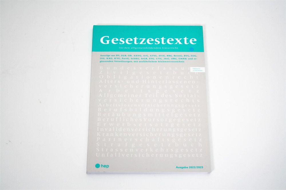 Gesetzestexte 2022/2023 (15915) (Neu und originalverpackt) in Zürich ...
