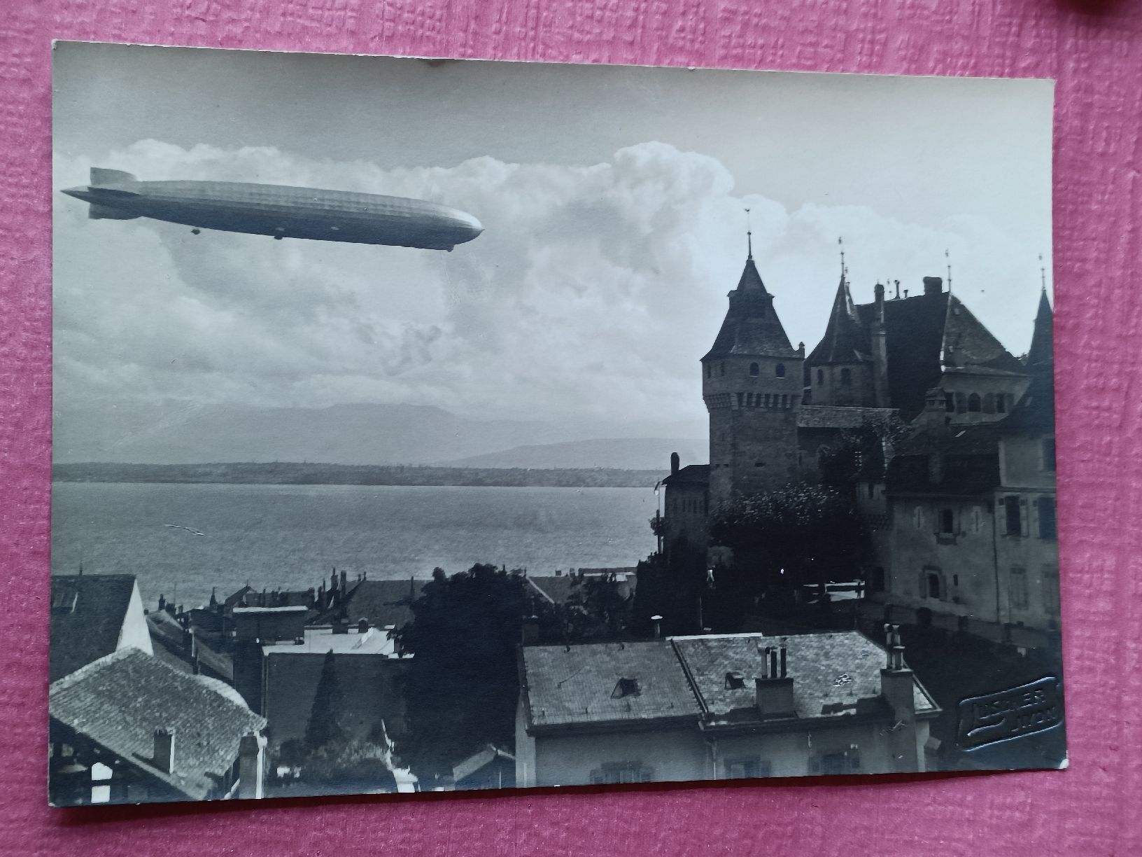 Echt Photo Karte / Zeppelin über Nyon Ausgabe ca. 1930 (Gebraucht) in ...