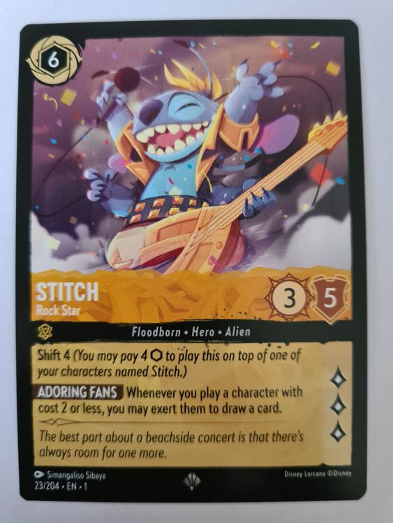 Lorcana, Stitch - Rock Star, 023 (Neu (gemäss Beschreibung)) in ...