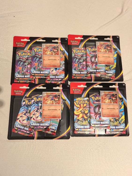 Pokémon TCG Chaos Rising Booster Pack 4er Set (Neu und originalverpackt ...