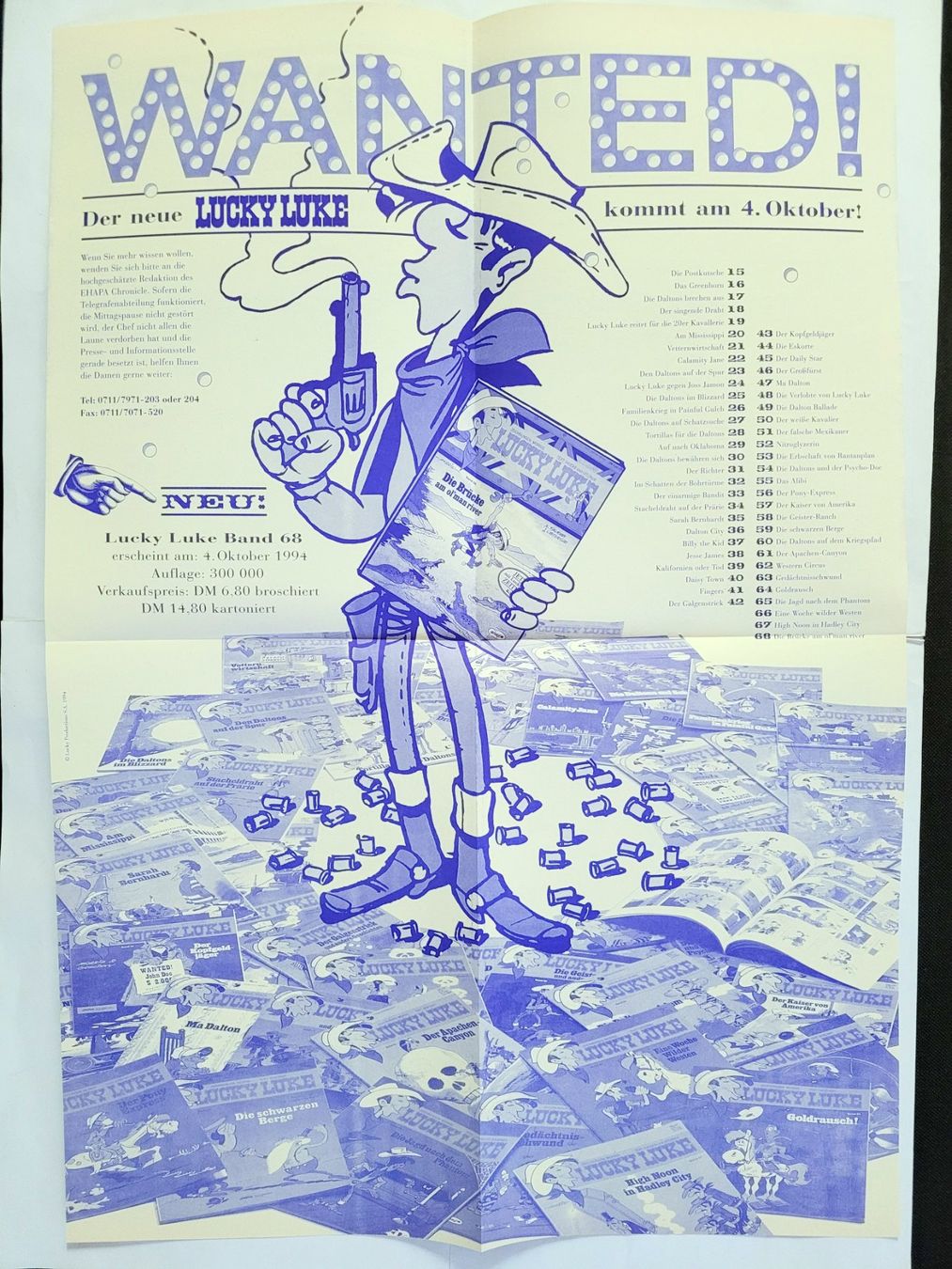 Lucky Luke Band 68 (mit Zeitung) (Gebraucht) in Reinach AG für CHF 11 ...