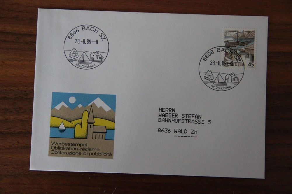 Schweiz 1989 - 8806 Bäch SZ (Neu (gemäss Beschreibung)) in Jona für CHF 0.5 – mit Lieferung auf ...