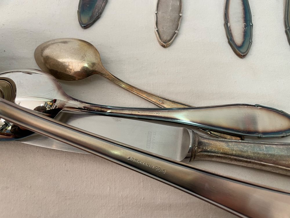 Art Deco Besteck Set versilbert Auerhahn / F.O.B. Essbesteck (Gebraucht) in Hinwil für CHF 75 ...