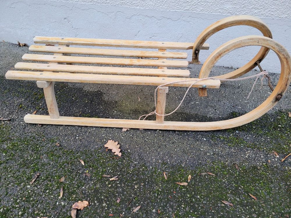 Original Holzschlitten (Gebraucht) in Genève für CHF 10 – nur Abholung ...