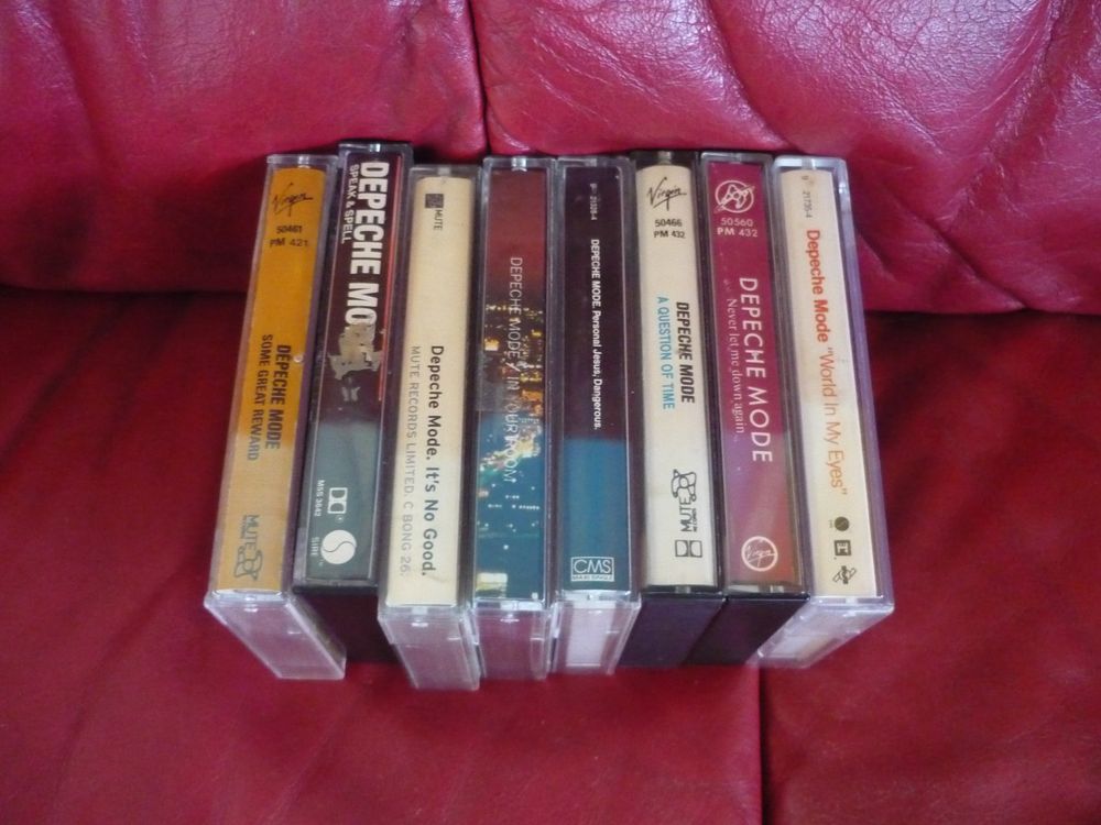 (set 5) 8x Depeche Mode - Kassetten Sammlung K7 Pop Rare MC (Gebraucht ...
