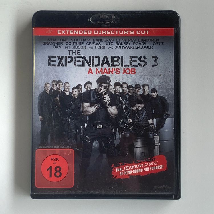 The Expendables 3 (blu-ray) Extended Director's Cut DE-EN (Gebraucht ...