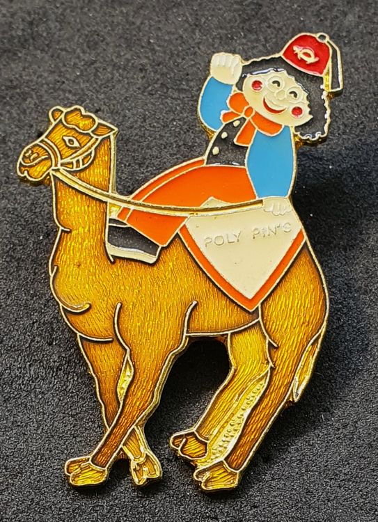 U194 - Poly Pin's Pin Reiter auf Kamel Camel ca. 3.5 x5 cm. (Gebraucht ...