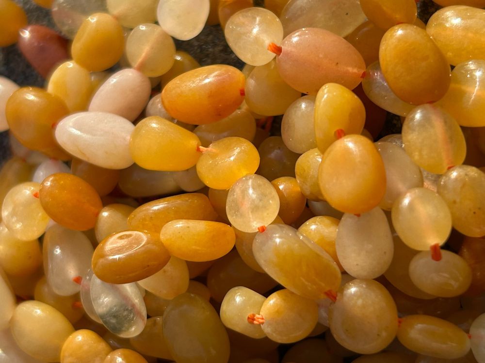 Strang echte golden thread jade 6-8 mm (Neu und originalverpackt) in ...