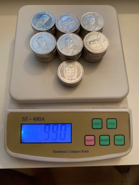 66 Stk. 5 Franken Silbermünzen | Kaufen auf Ricardo