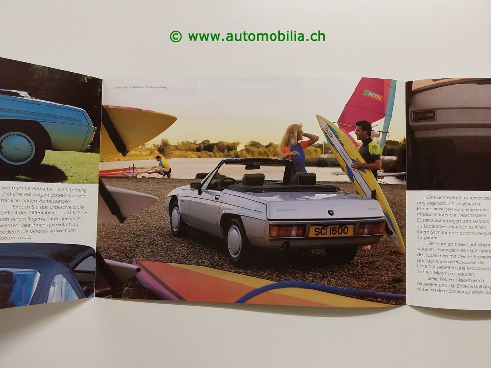 Reliant Scimitar 1989/03 Prospekt deutsch (Gebraucht) in Weingarten ...