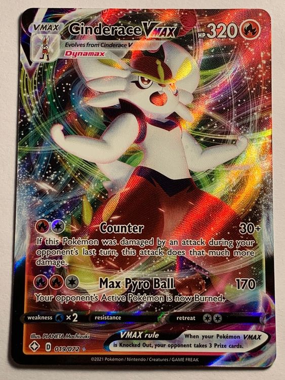 Cinderace VMax 019/072 - Full Art - Mint | Kaufen auf Ricardo