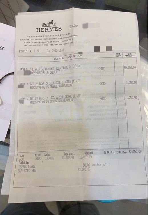 Hermès birkin 35 Togo crevette with receipt (Neu (gemäss Beschreibung ...
