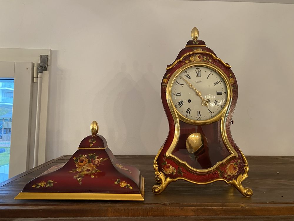 Pendeluhr "Le Castel" Pendule mit Rosenmuster (Gebraucht) in Buochs für ...