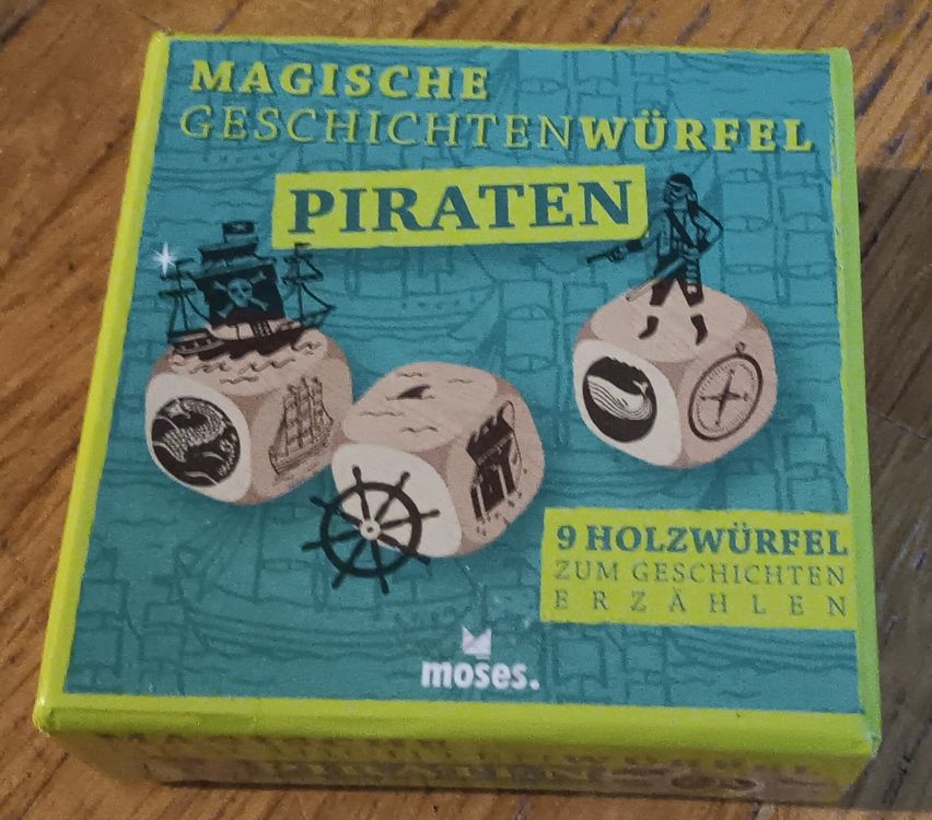 Piraten-Geschichten Würfel, 9 Holzwürfel zum Erzählen (Neu (gemäss ...