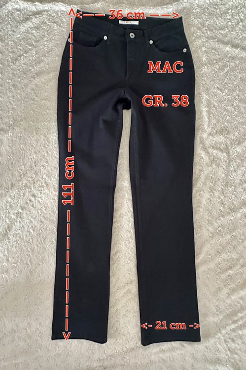 MAC stretch Jeans dunkelblau, Model MELANIE, Gr. 38, wie neu (Gebraucht ...