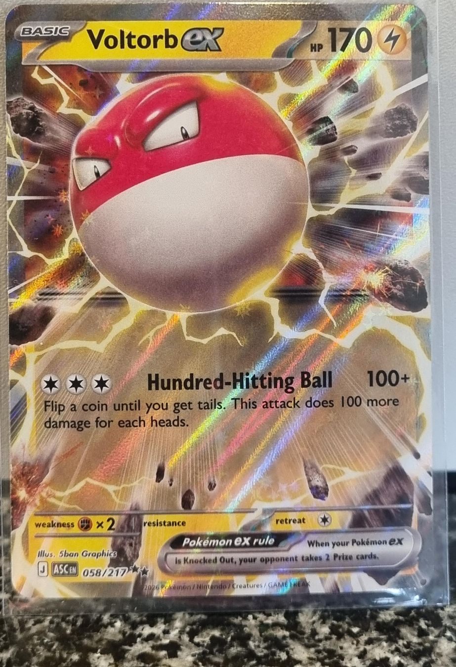 Pokémon – Voltorb ex 🇺🇸 - ASC-058 - Ascended Heroes (Gebraucht) in Bern ...