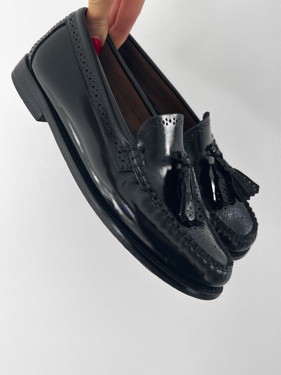 GH Bass Penny Loafers Leder klassisch 36 37 Schwarz Büro (Gebraucht) in ...