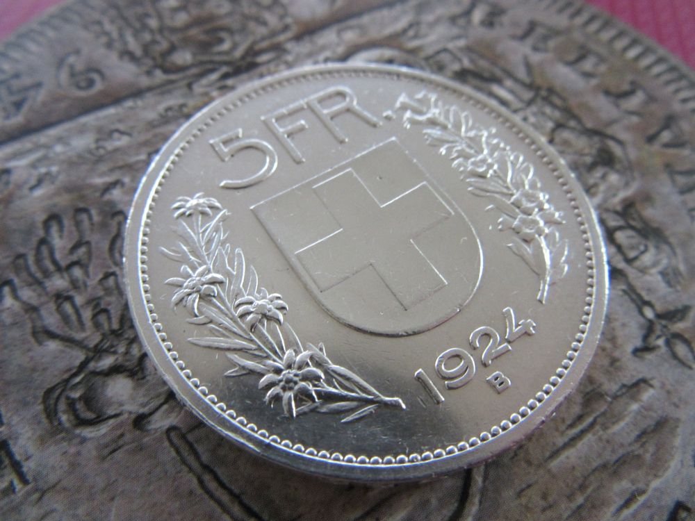 5 FRANKEN 1924 SCHWEIZ AG 900 RRRR | Kaufen auf Ricardo
