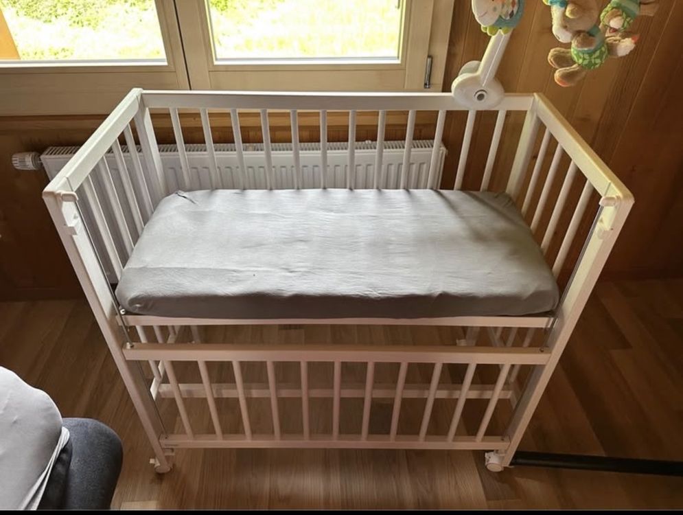 Babybett, Beistellbett, Weiss (Gebraucht) in Wallenbuch für CHF 10 ...