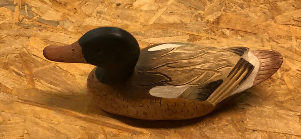 Ente Tonente farbig bemalt Deko Sammler Vogel antik (Gebraucht) in ...