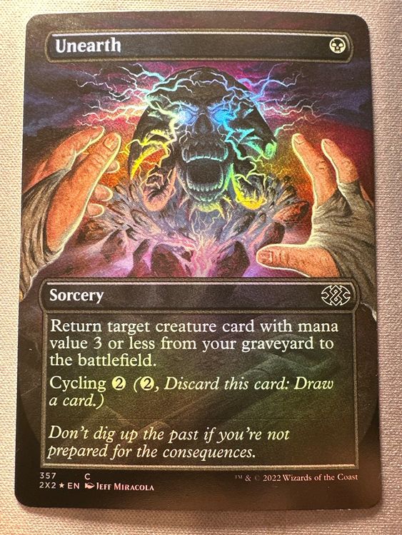 Unearth FOIL Variant 357 Double Masters 2022 | Kaufen auf Ricardo