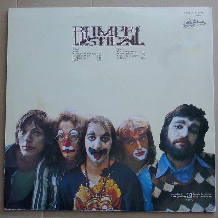 Rumpelstilz - Füüf Narre Im Charre - Schweiz 1976 - to NM | Kaufen auf ...