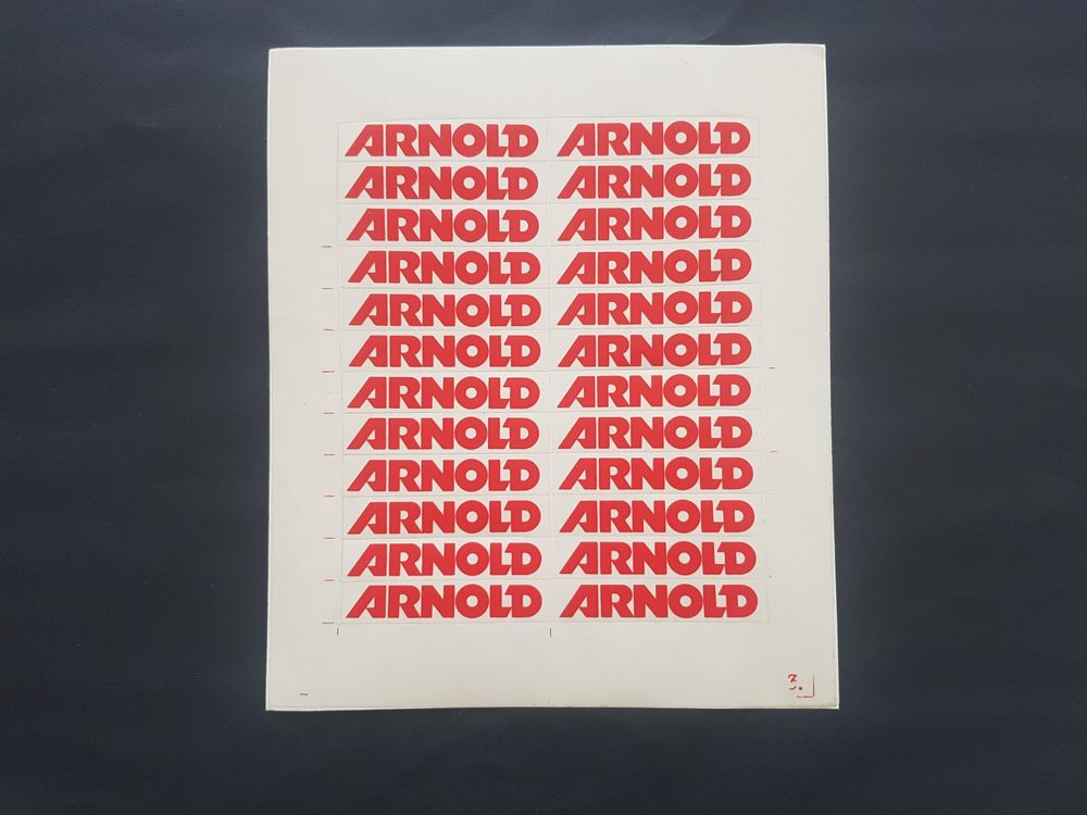 Arnold-N, 24 x autocollants, aufkleber, sticker, 7,5 x 1,5 | Kaufen auf ...