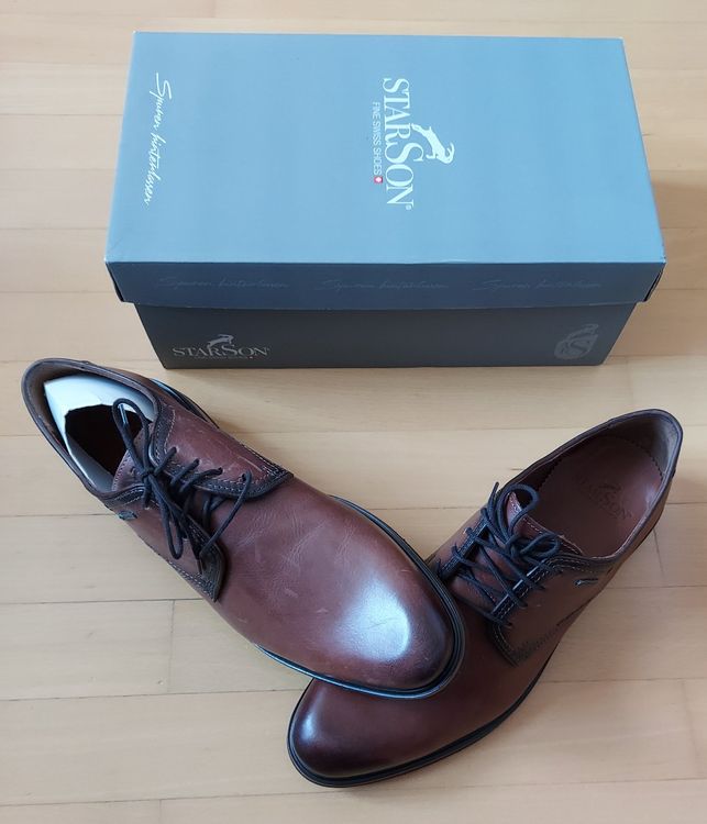 Neue Starson Lederschuhe Gr. 10 / 44,5 | Kaufen auf Ricardo