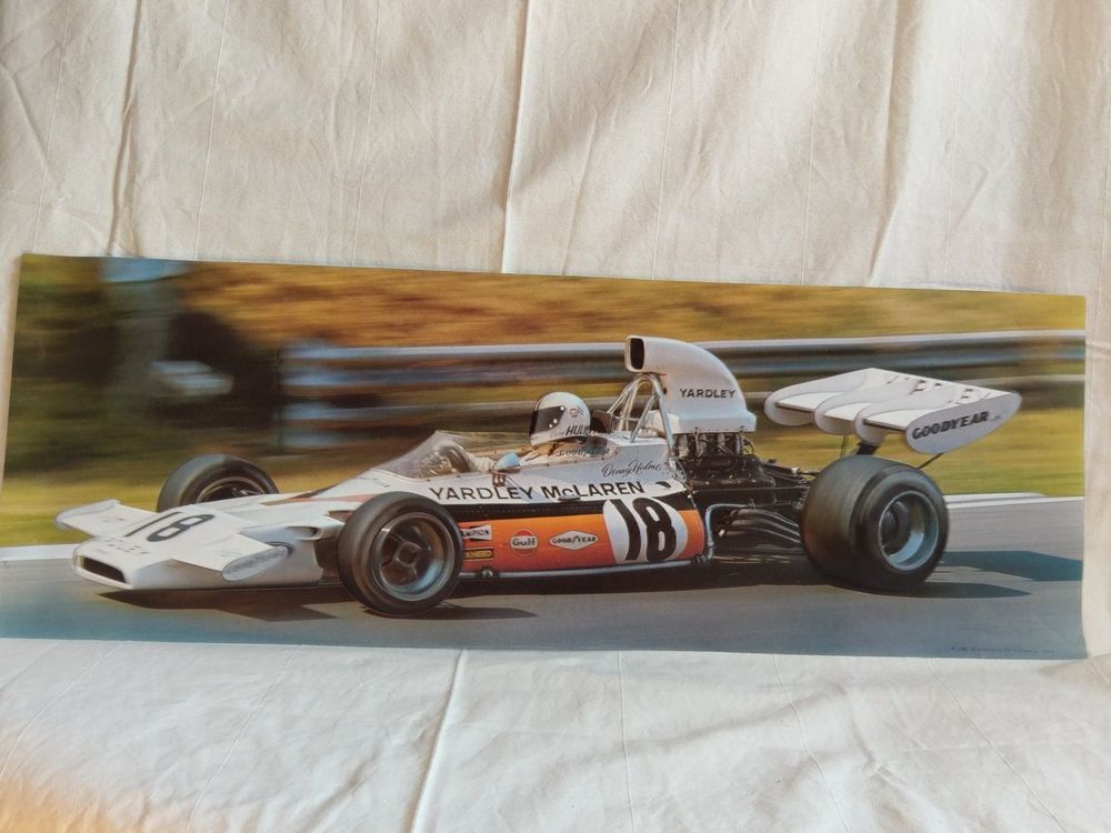 Relief-Poster 3D McLaren M19 - F1 1972 - original 1978 | Kaufen auf Ricardo