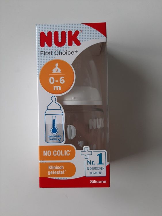 NUK First Choice+ S Babyflasche, Schoppen 150 ml (Neu und ...