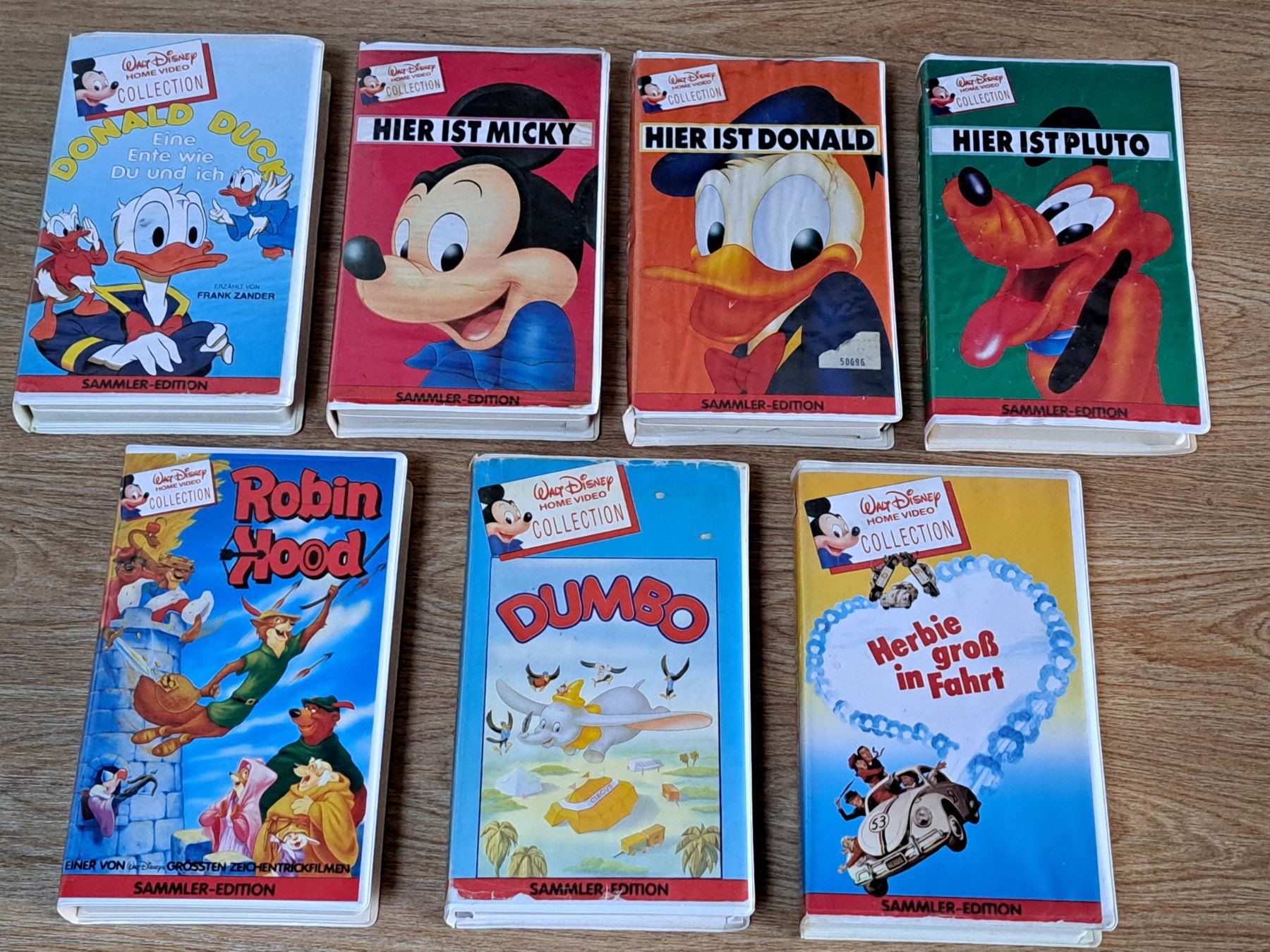 VHS-Videokassetten 7 Walt Disney Home Video Collection Filme (Gebraucht ...