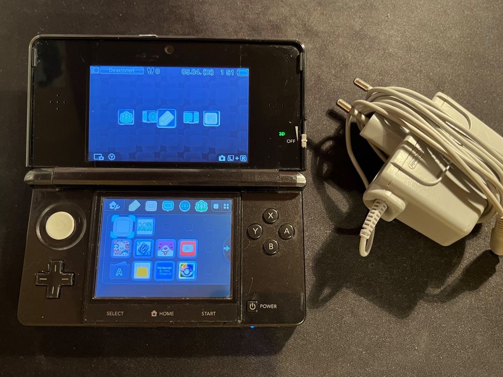 Nintendo 3DS Schwarz metallic Original | Kaufen auf Ricardo