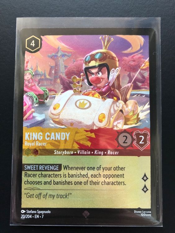 Lorcana FOIL KING CANDY 20/204 EN-7 SUPERE RARE (Usato) a Lugano per CHF 2 – con consegna ...