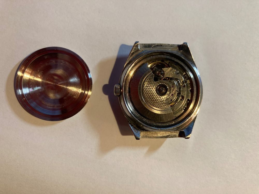 Qmax crystal vintage uhr der 70er Automatic 36 mm | Kaufen auf Ricardo