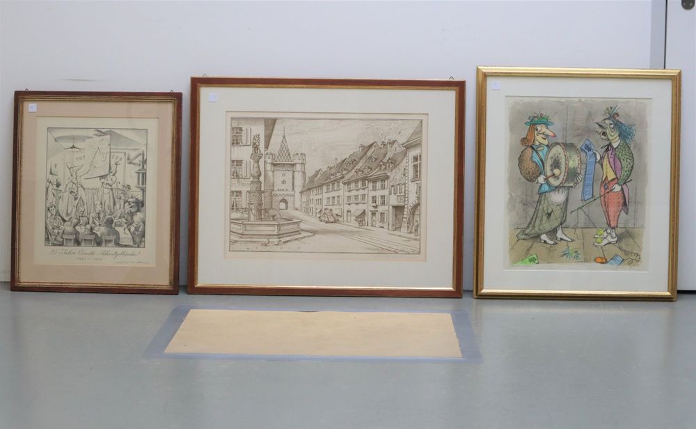 3 Bilder (Lithographien) Niklaus Stoecklin (Gebraucht) in Basel für CHF ...