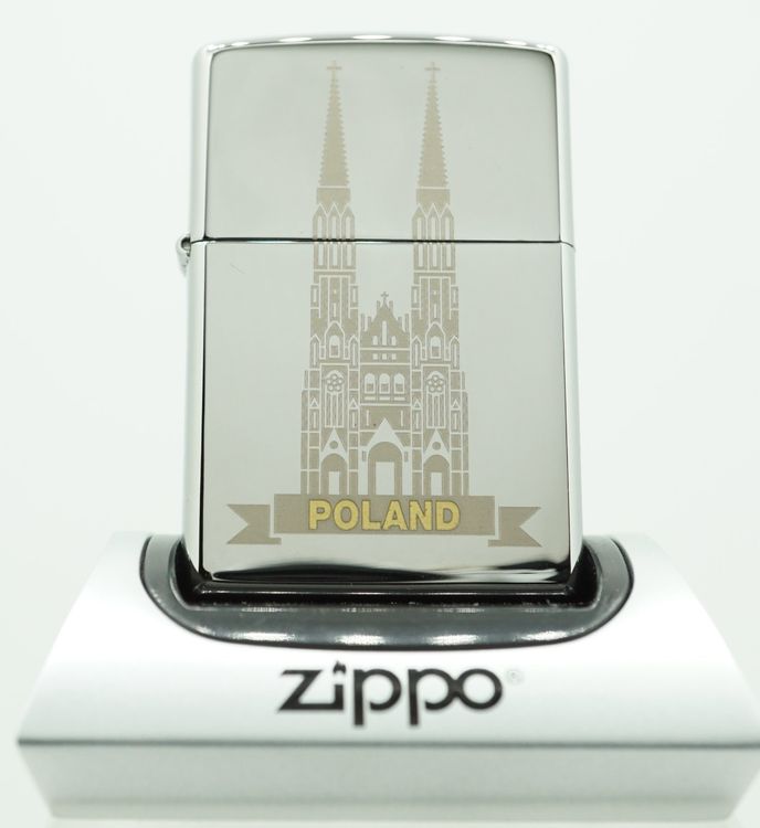ZIPPO® POLAND - WAHRZEICHEN -LASERFINISH -2015 - UNGEZUENDET (Neu ...