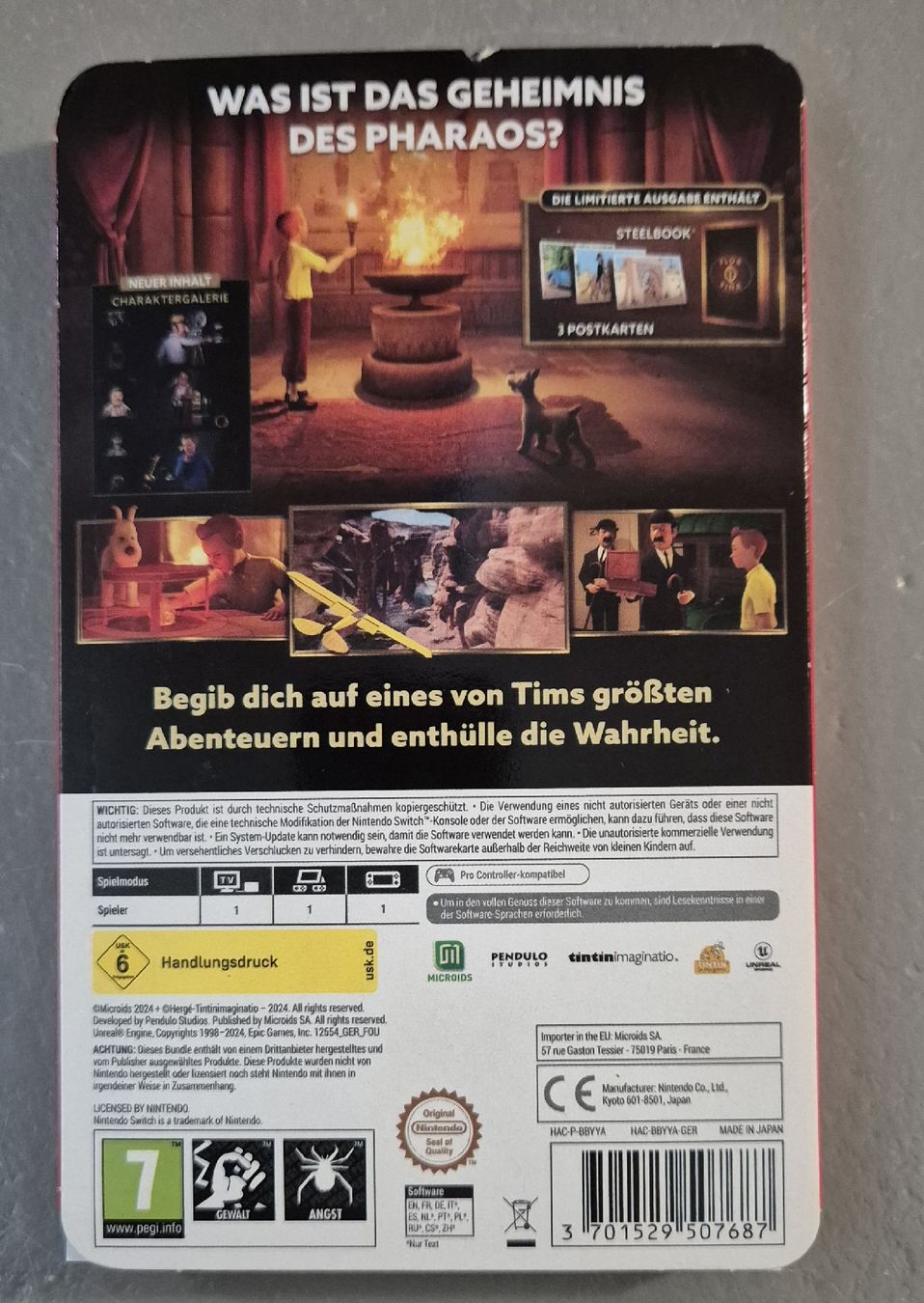 Tim und Struppi - Die Zigarren des Pharaos Switch! (Gebraucht) in ...