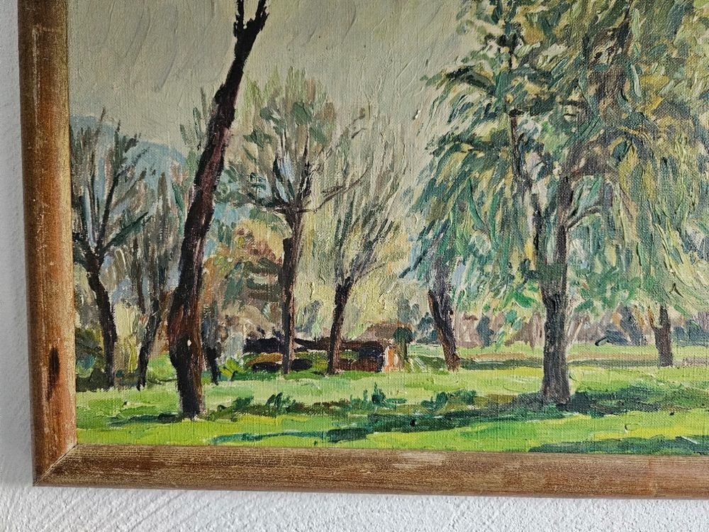 Philippe Zysset Huile sur toile signée Neuchâtel Genève (D'occasion) à ...