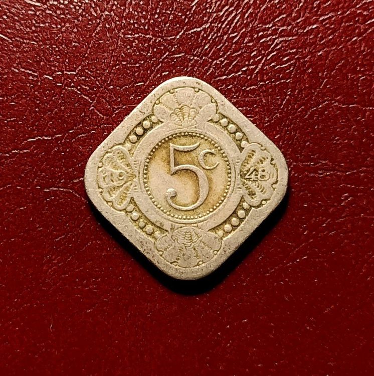 Curacao-5 Cent 1948 (Gebraucht) in Hittnau für CHF 1 – mit Lieferung ...