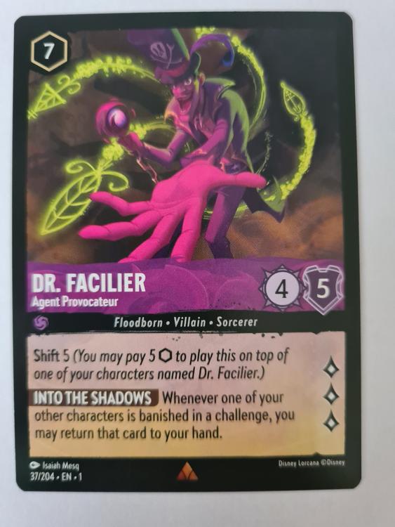 Lorcana, Dr. Facilier - Agent Provocateur, 037/204-EN-1 (Neu (gemäss Beschreibung)) in Sachseln ...