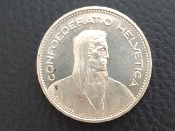 5 Franken 1935 -unz. Silber (Neu (gemäss Beschreibung)) in Biel/Bienne für CHF 30 – mit ...