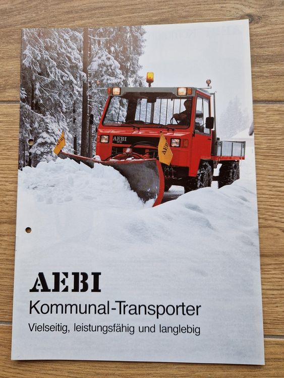 Original Prospekt Aebi Kommunal Transporter (Gebraucht) in Dürnten für ...
