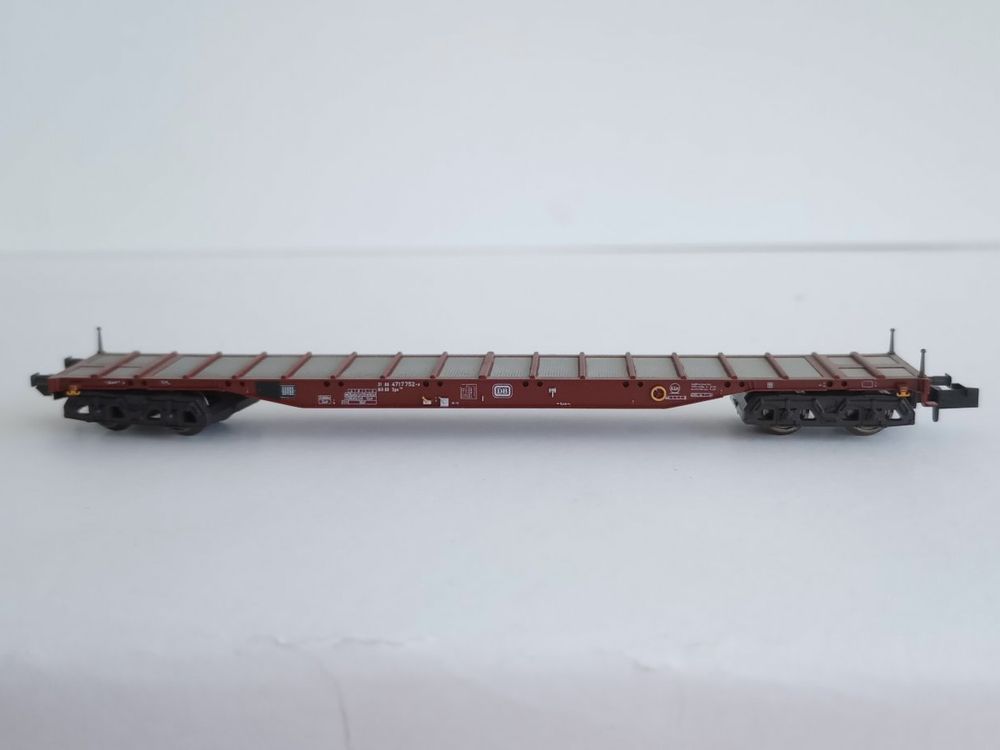 DB - Flachwagen Rungenwagen 4-Achser ohne Ladung (Minitrix) (Gebraucht) in Oftringen für CHF 5 ...