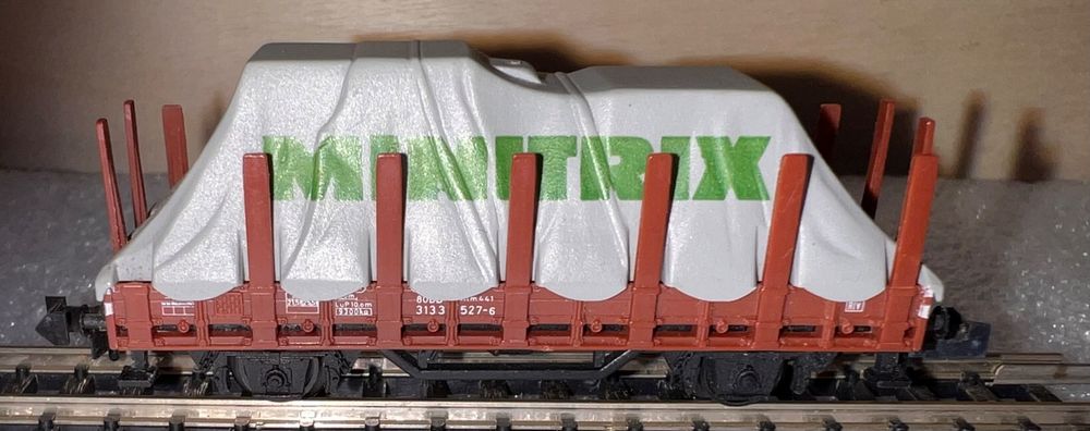 Minitrix - Rungenwagen mit Plane (3266) (Gebraucht) in Basel für CHF 5. ...