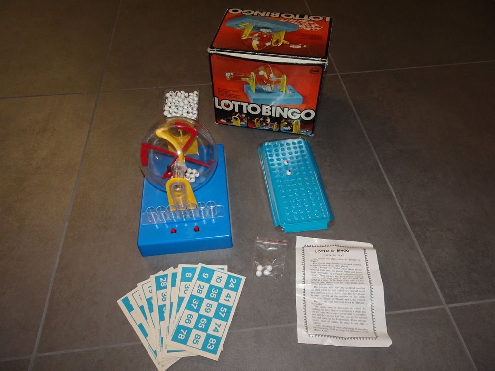 Cosmo Lotto Bingo elektrische Lottomaschine mit 90 Kugeln (Gebraucht ...