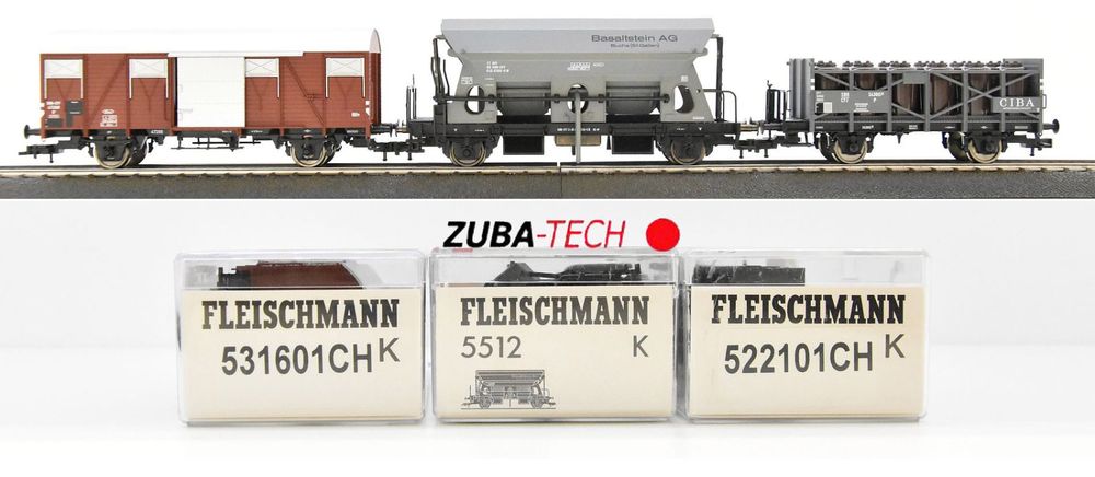 Fleischmann 3x Güterwagen SBB H0 GS mit OVP (Gebraucht) in St. Gallen ...