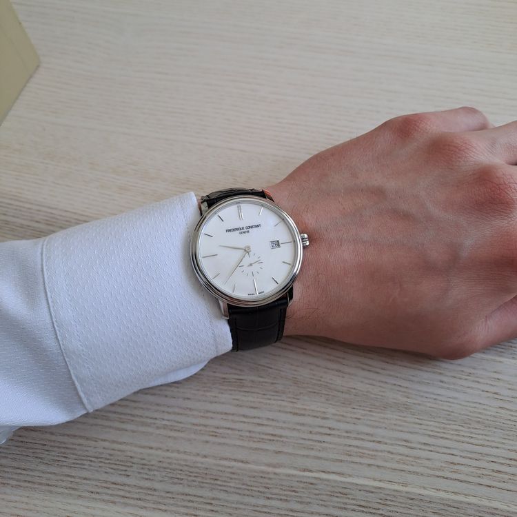 Frédéric Constant Slimline Petite seconde Cadran nacre (Gebraucht) in ...